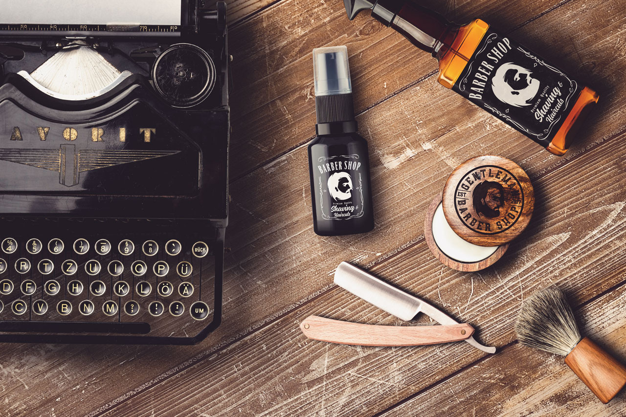 Barber Mock-up #2, a Product Mockup by relineo.mock-ups