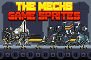 The Mechs - Game Sprites, an Illustration by pzUH