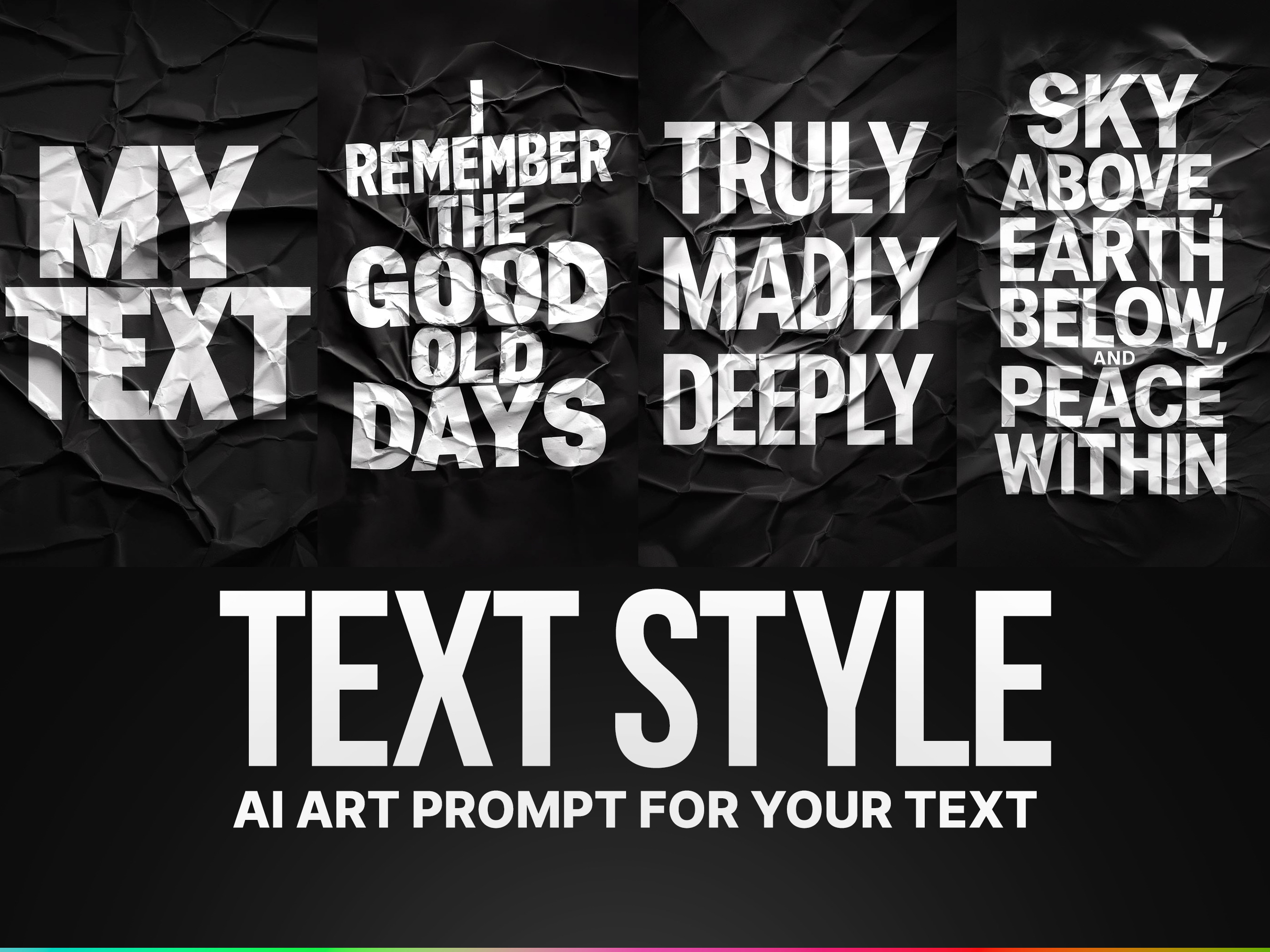 Ideogram Text Style AI Art Prompt, an Illustration by Sevenstyles