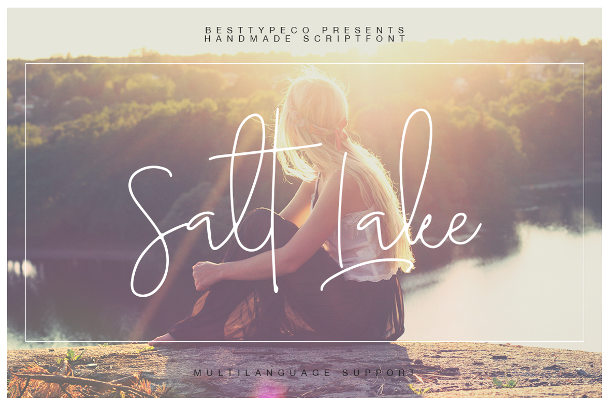 Salt Lake, a Handwritten Font by Besttypeco