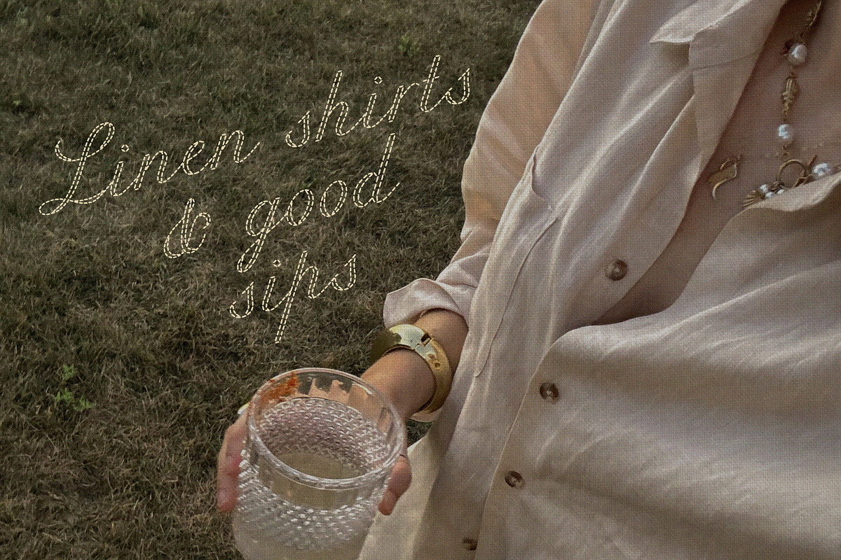 Refined Stitch Cottagecore Script Font