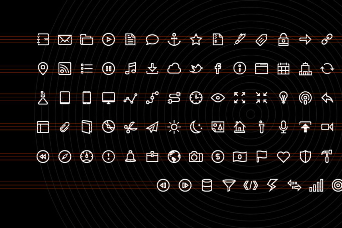 Lino Icon Set, an Outline Icon by Fine Goods | Creative Market
