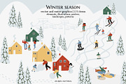 Winter season clipart, a Seasonal Illustration by LyubovZaytseva