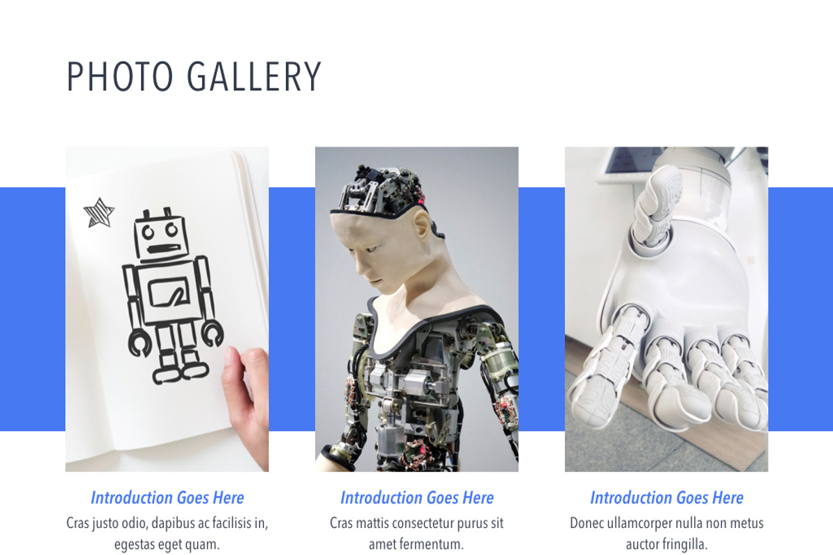Robot Showcase PowerPoint Template, a Presentation Template by Jumsoft