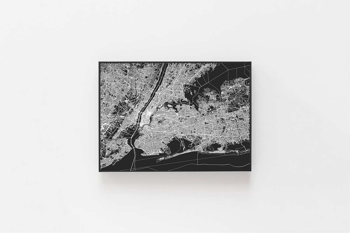 New York City Map - PNG / SVG/JPG, a Texture Graphic by Sam Johnson Artwork