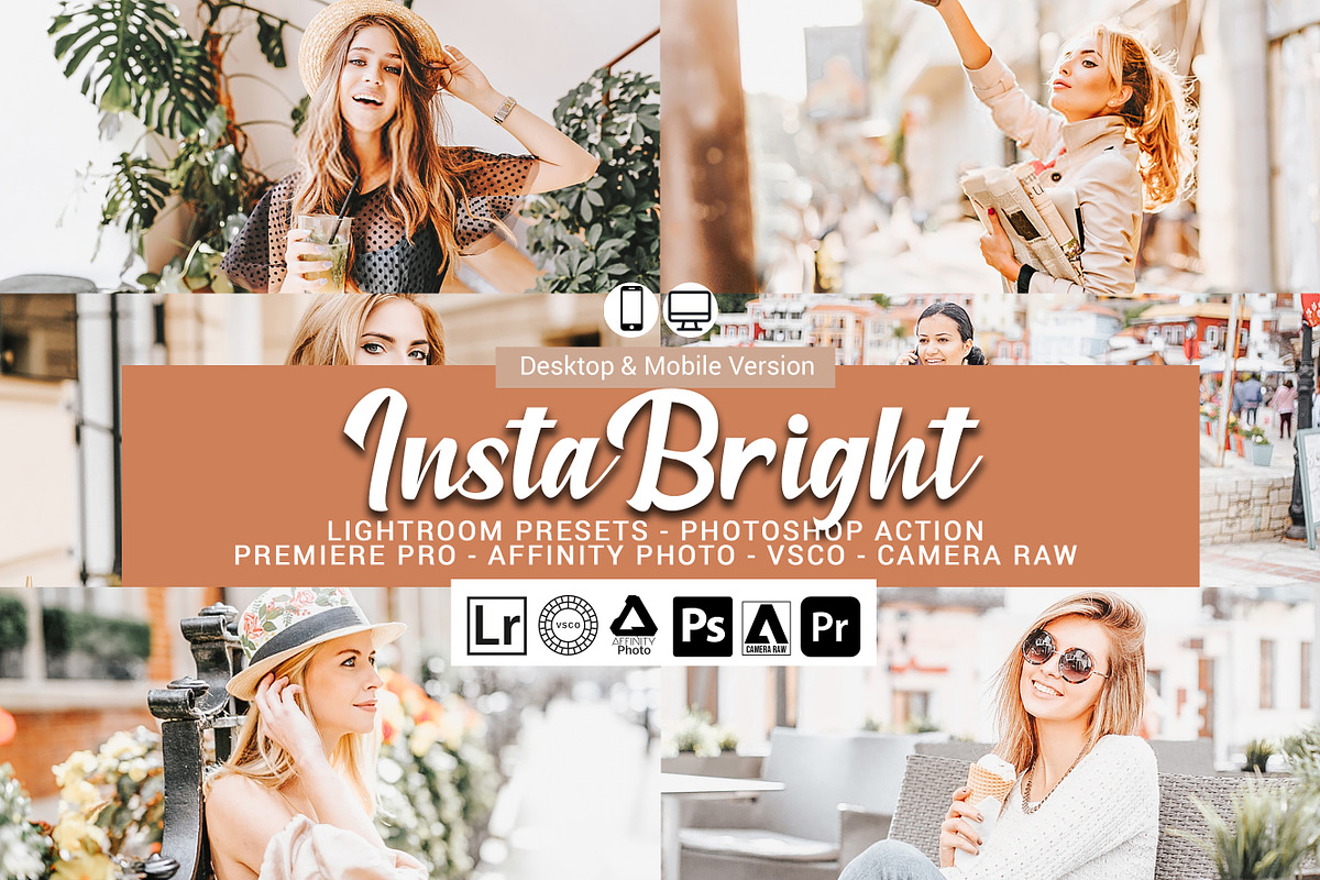 Insta Bright Presets, an Action Add-On by DreamColor