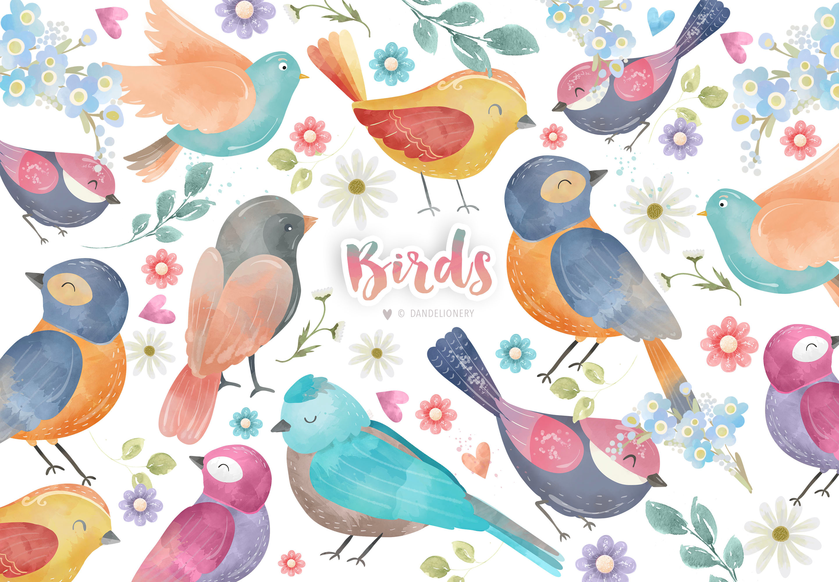 Birds design, an Animal Illustration by designloverstudio