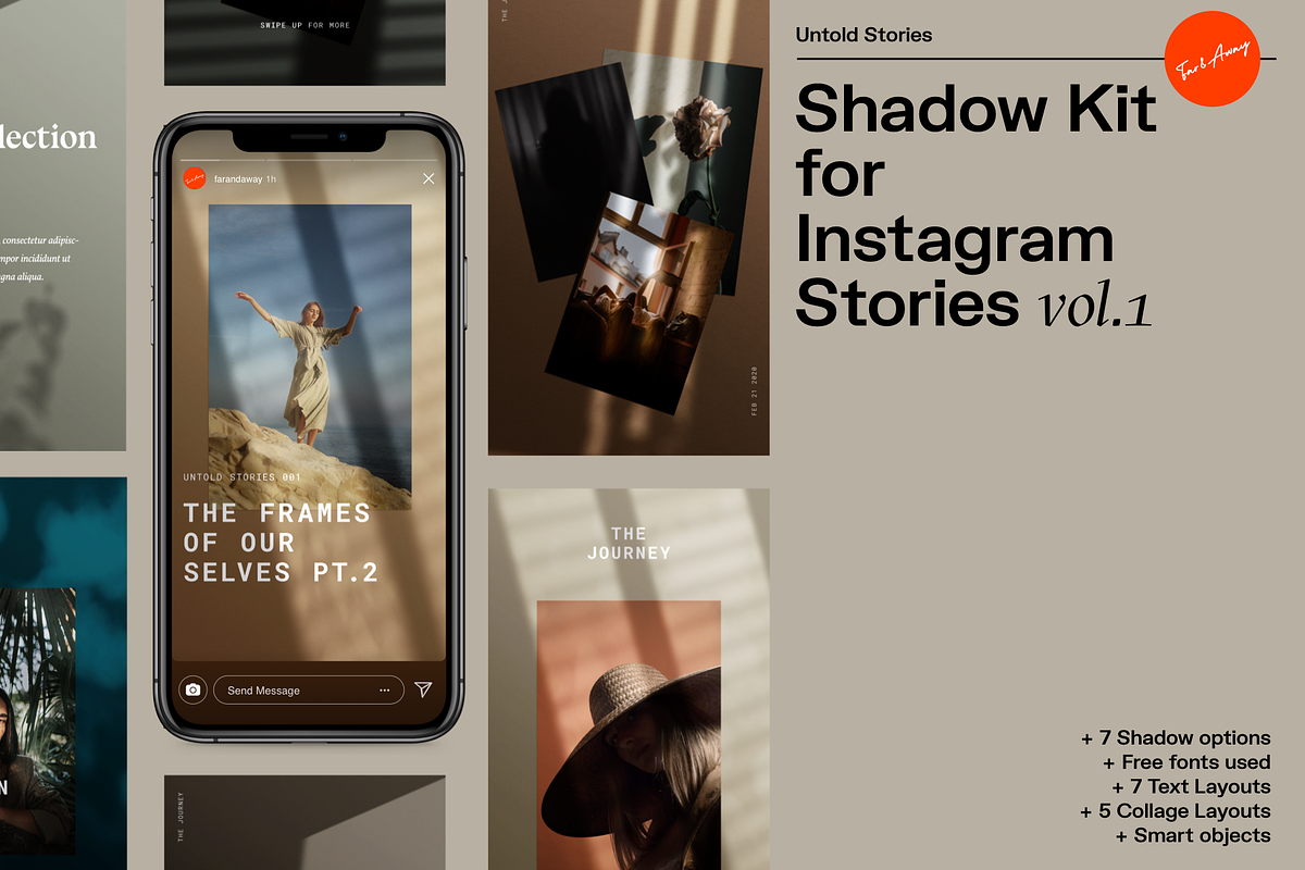 Untold Stories — Realistic Shadows, a Social Media Template by far&away