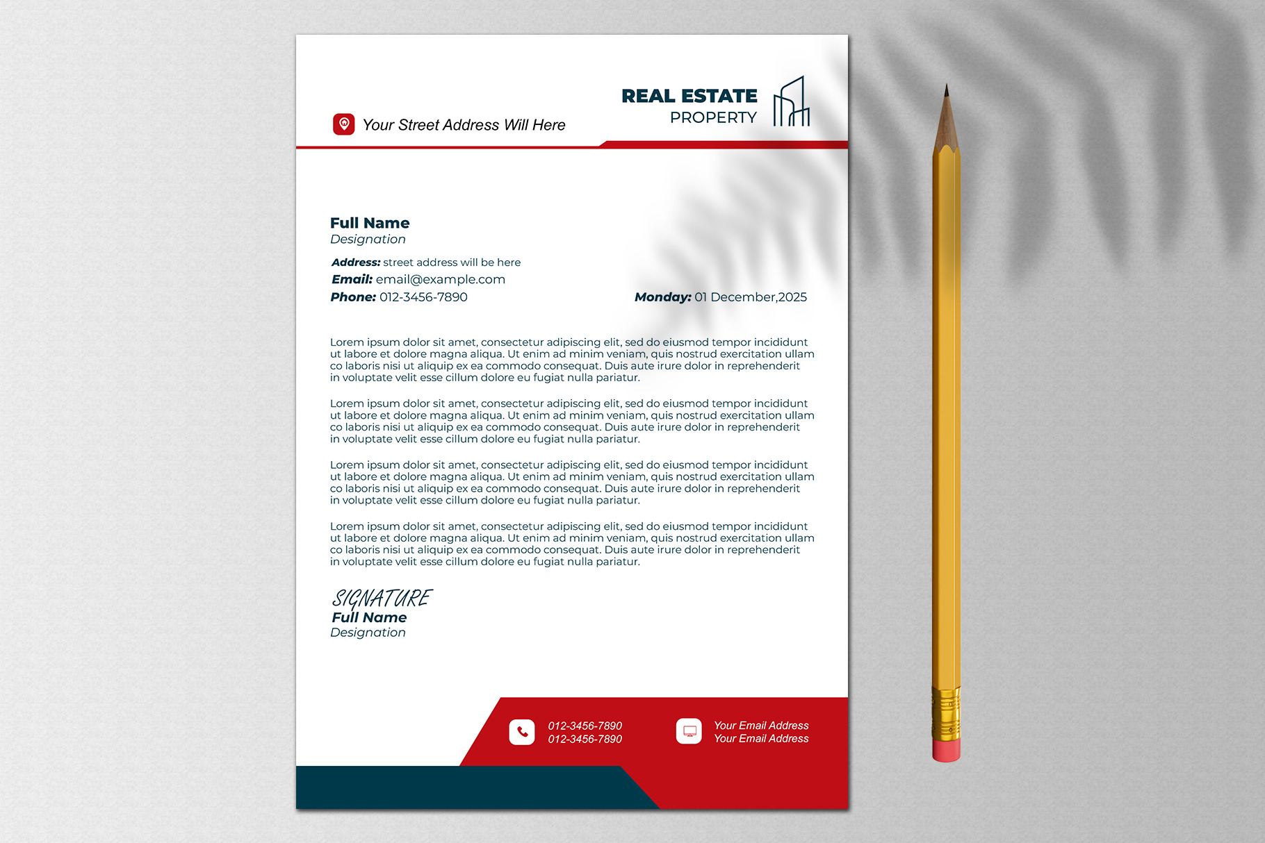 Clean Letterhead Template