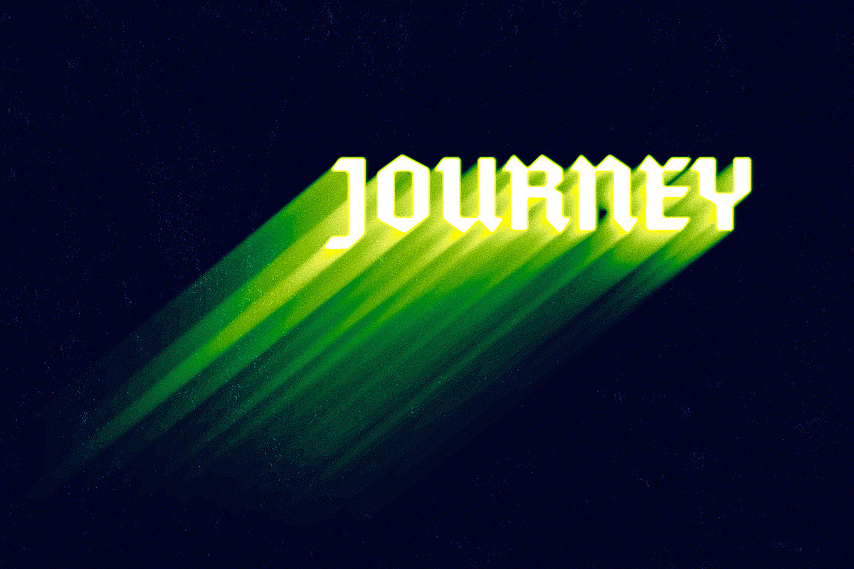 Motion Text Effect, a Layer Style Add-On by Design Squad