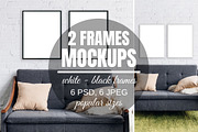 Picture Frame Mockup Set For 2, a Print Template by Pattern Cube