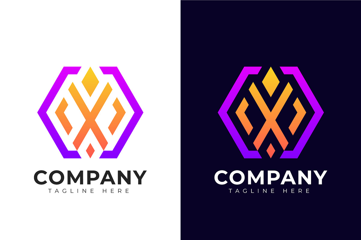 Letter x logo design template | Creative Market