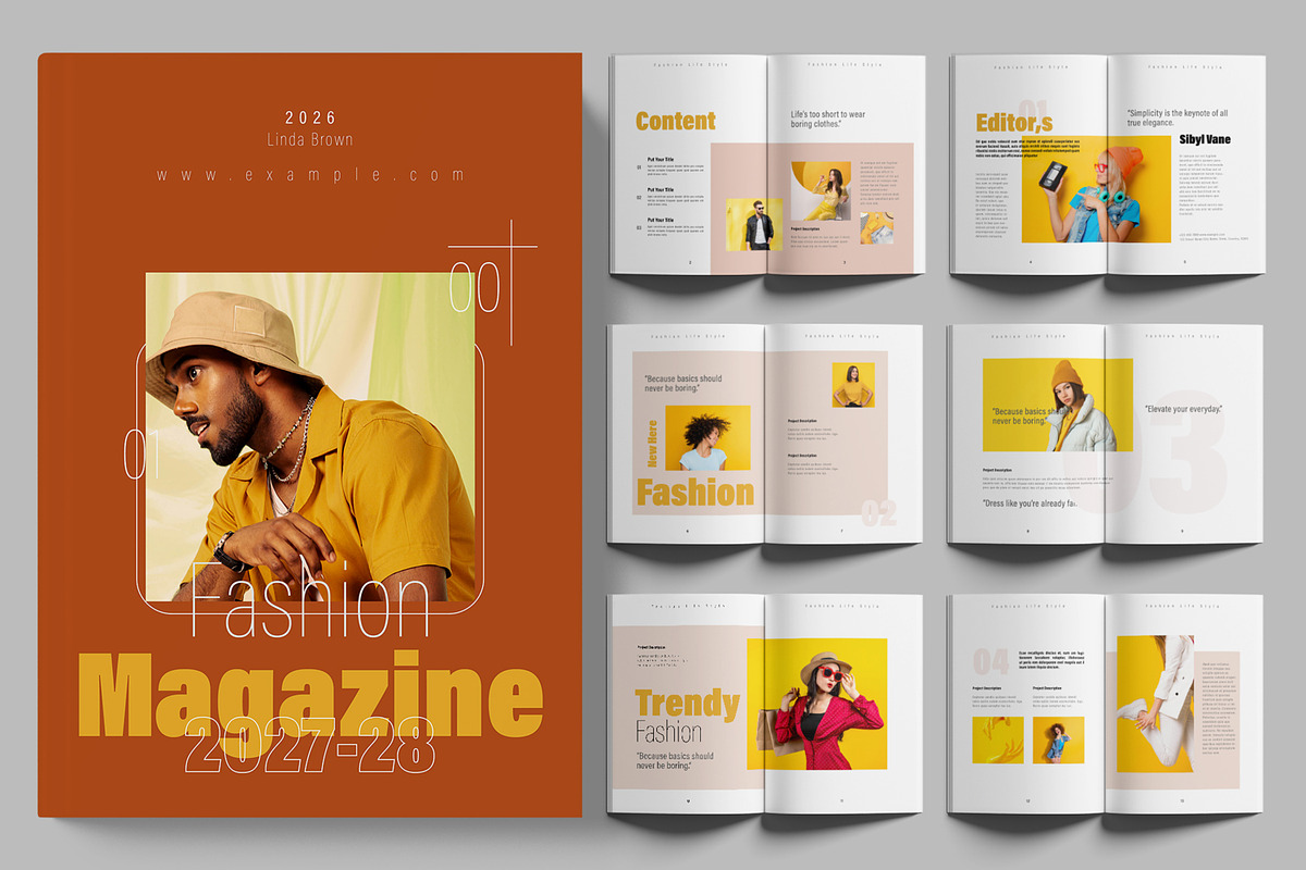 Modern Fashion Magazine Design