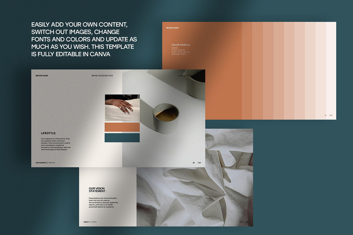 Brand Guidelines Canva Template, a Branding & Logo Template by Prapti ...