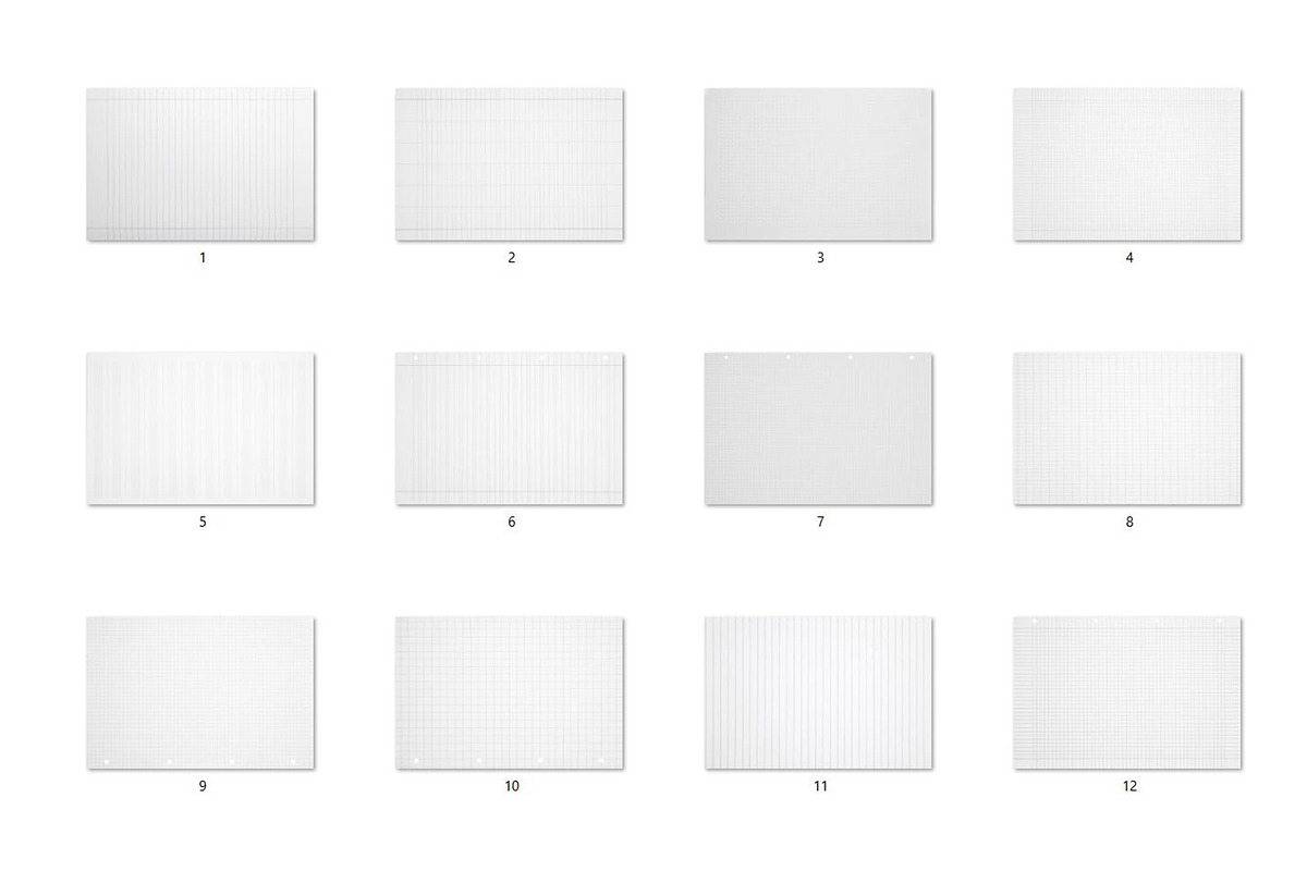 12 Exercise Paper Texture HQ, a Texture Graphic by CCPreset