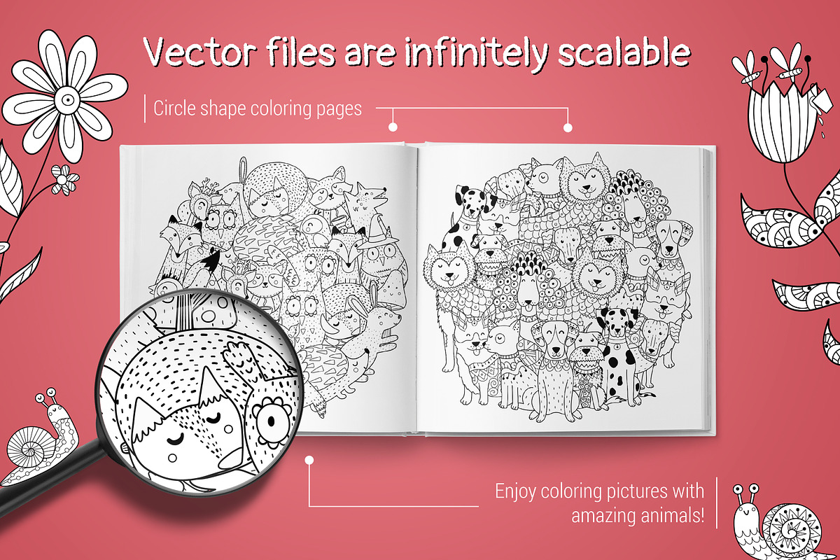 70 Coloring Pages: Amazing Animals, an Animal Illustration by Gulnara ...