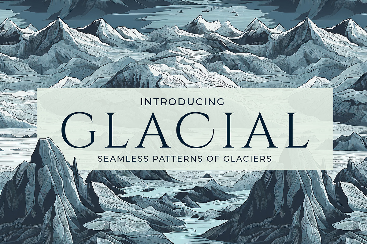 Glacial - Seamless Glacier Patterns, a Pattern Graphic by Pixel Perfect ...