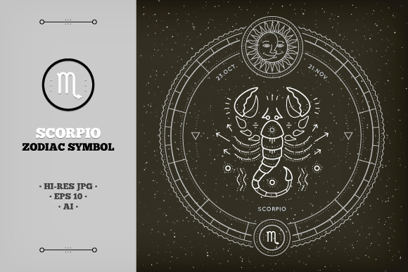 ♏ Scorpio Zodiac Symbol, an Object Graphic by painterr | Creative Market
