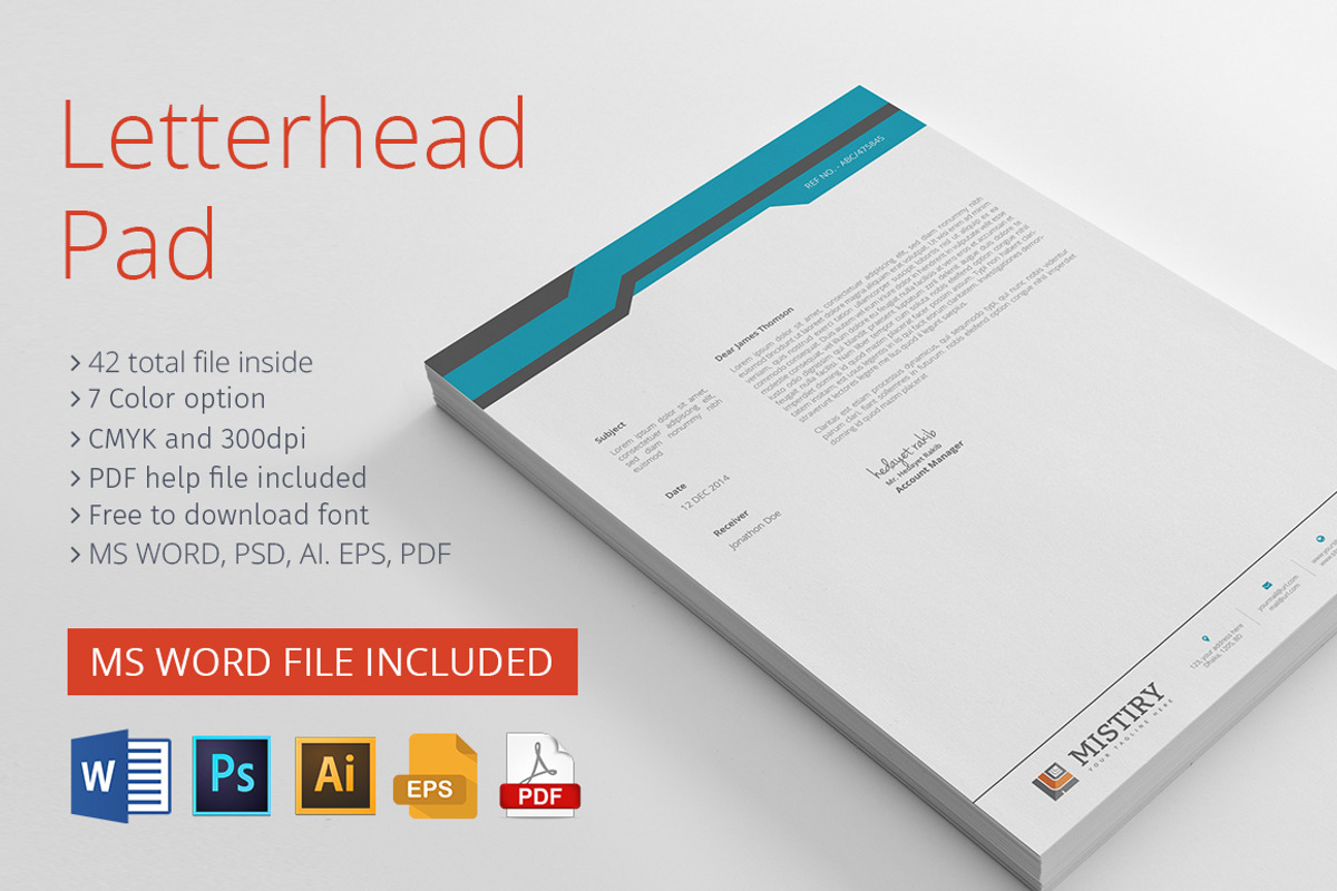 Letterhead Pad, a Stationery Template by Rongmistiry