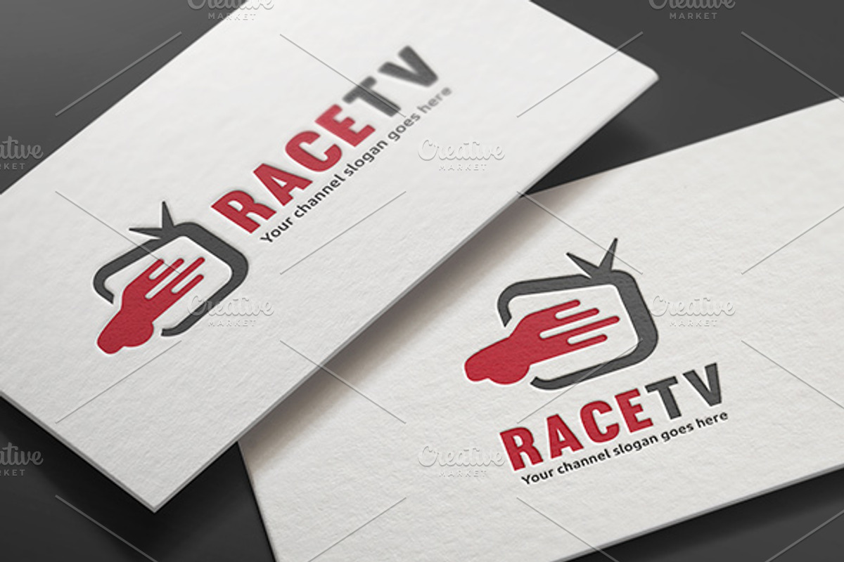 Race Television Logo, a Branding & Logo Template by WheelieMonkey