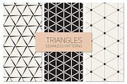 Triangles. Seamless Patterns Set 10, a Pattern Graphic by Curly_Pat