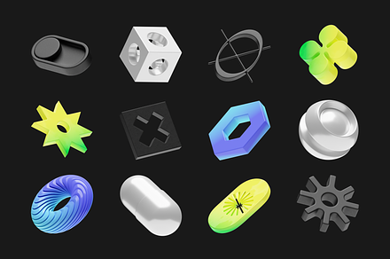 3D Tech Illustration, a 3D by Flat Icons
