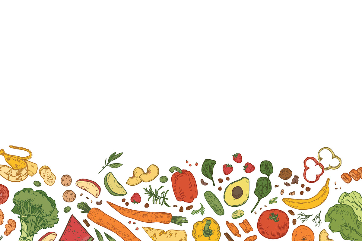 Healthy food bundle, a Decorative Illustration by Good Studio ...
