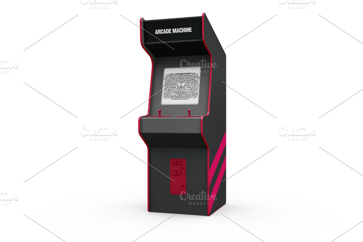 Arcade Game Machine Mockup, a Product Mockup by PixelMockup
