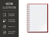 Realistic notebook, a Graphic by DvargShop