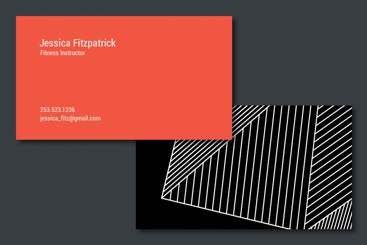 Kinetic 01, a Business Card Template by Sarah Fisher Design