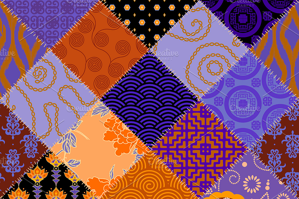 Quilting design background.