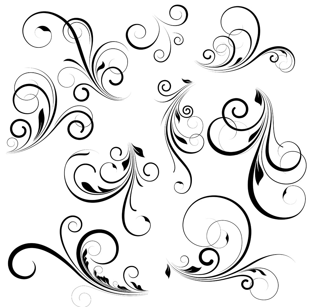 Vector Swirls, an Illustration by TrueMitra Designs