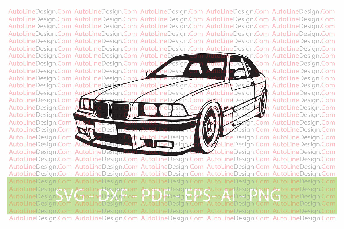 M3 E36 Drift Car Vector