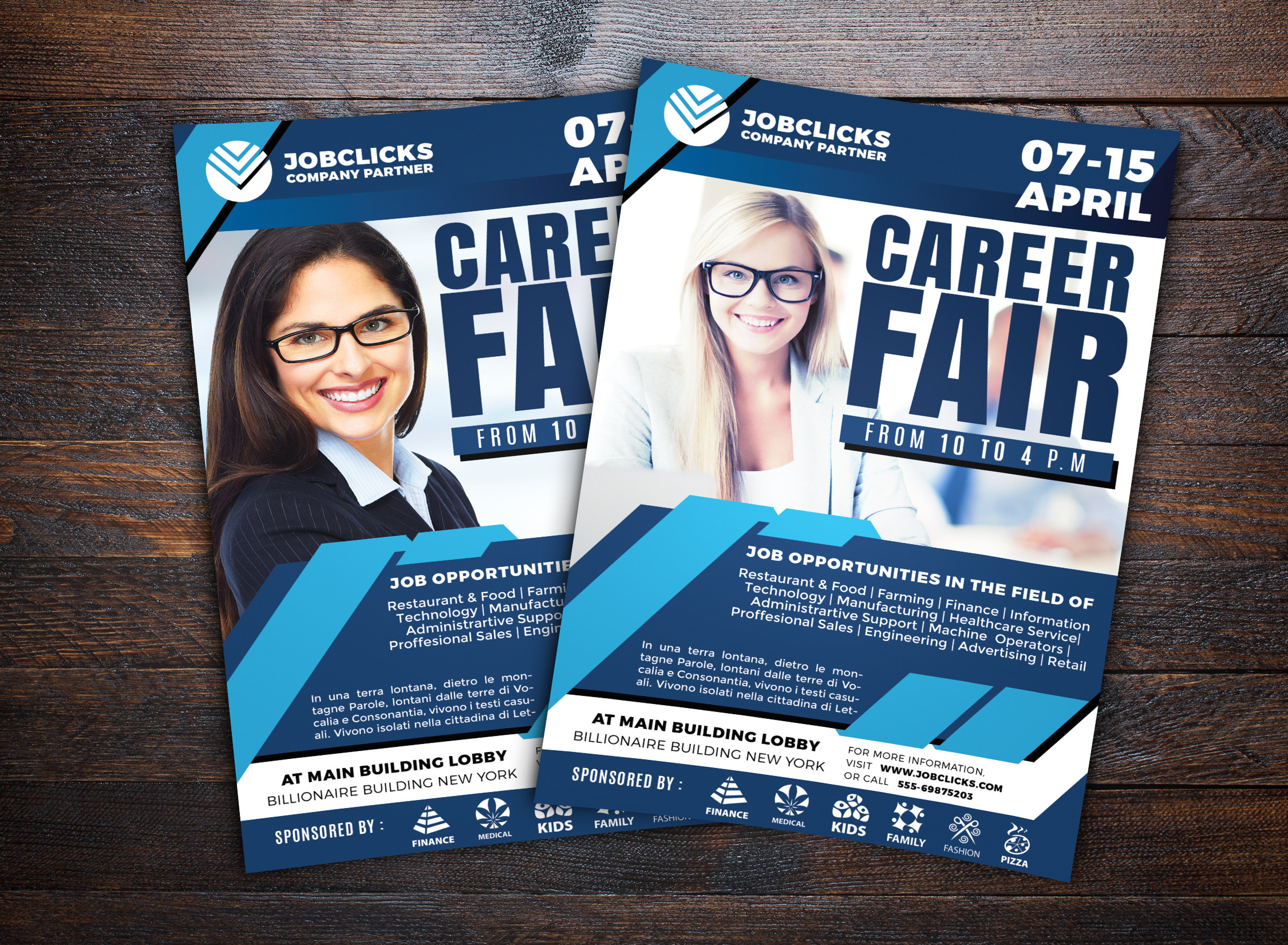 Job Career Company Flyer, a Flyer Template by Design Addict