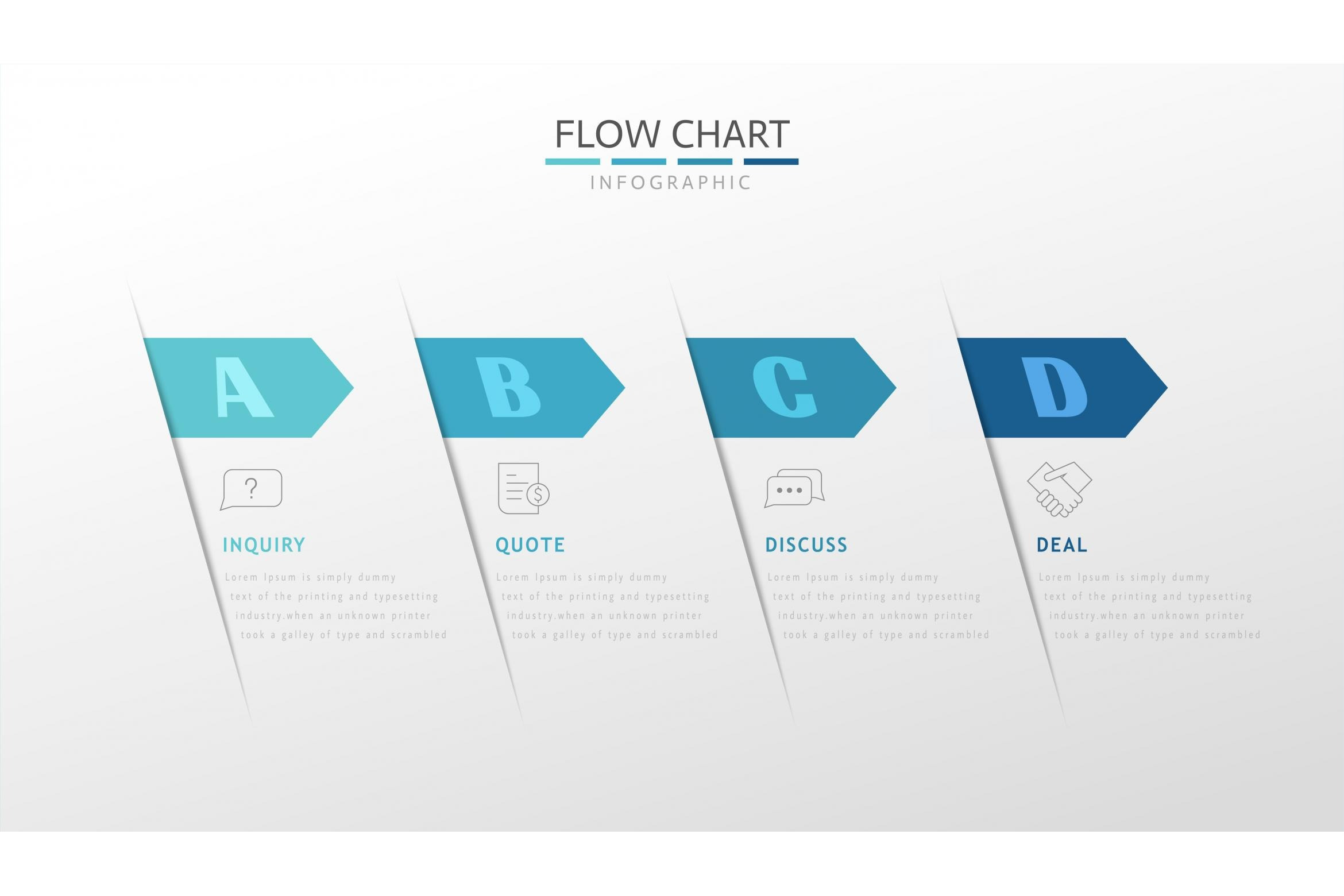 Infographic flow chart template, a Presentation Template by TotallypicRF