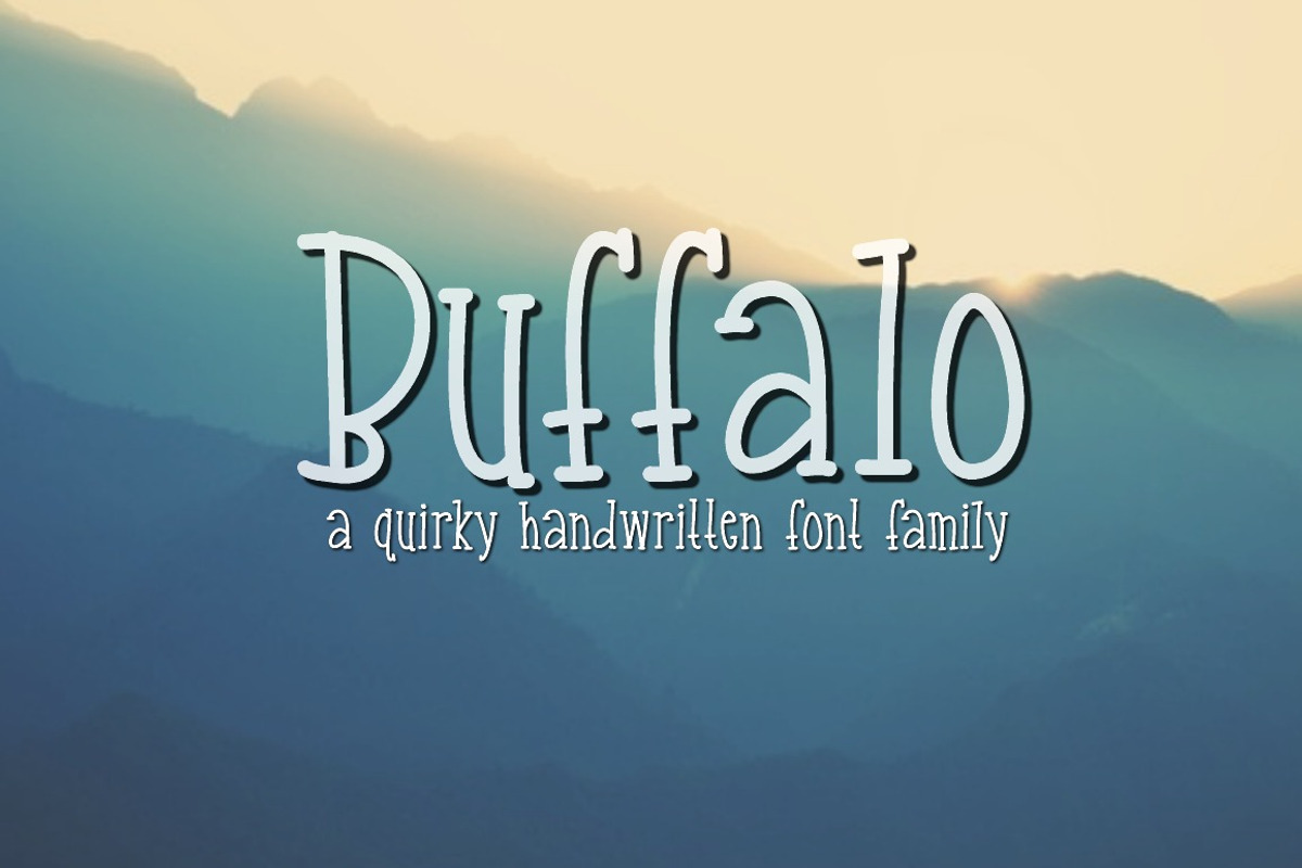 Buffalo- Font Family, a Slab Serif Font by Sabrina Schleiger Design