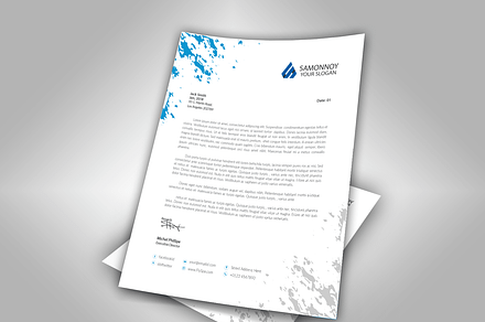 Letterhead, a Stationery Template by Design_Creator