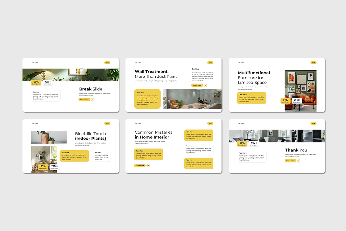 Home Interior Design - Google Slides, a Presentation Template by ...