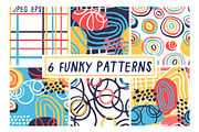 6 FUNKY PATTERNS, a Pattern Graphic by Nastya Tkachova | Creative Market