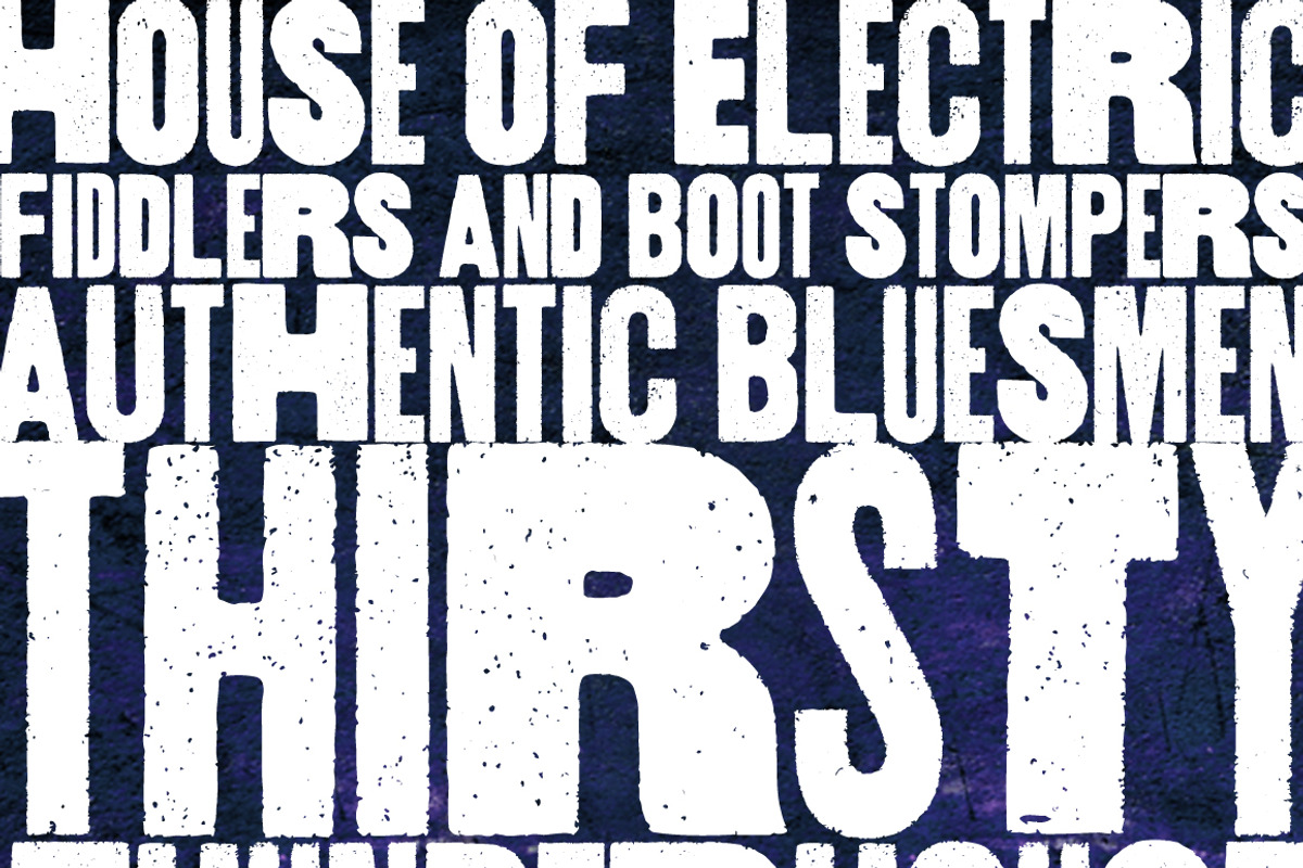 Thunderhouse, a Font by Aerotype
