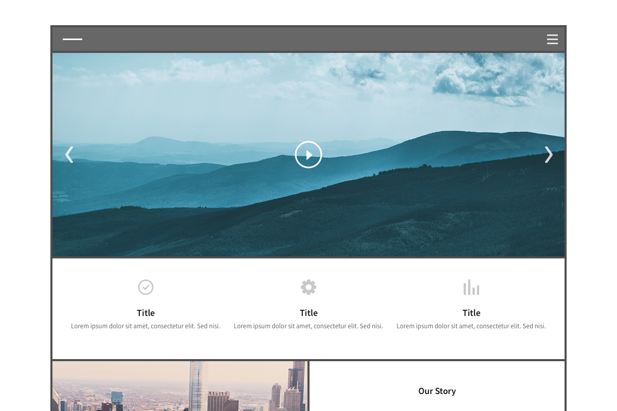 Square Wireframe Kit, a Wireframe Template by UX Kits