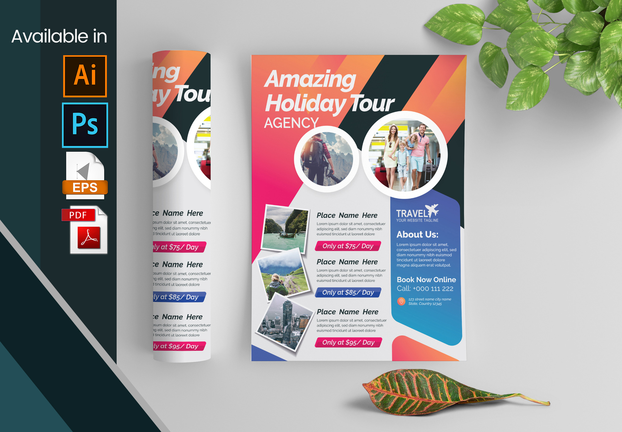 Tour & Travel Flyer, a Flyer Template by Cristal Pioneer