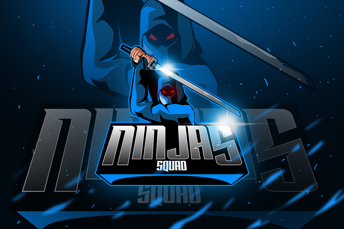 Ninjas - Mascot & Esport Logo, a Branding & Logo Template by AQR Studio
