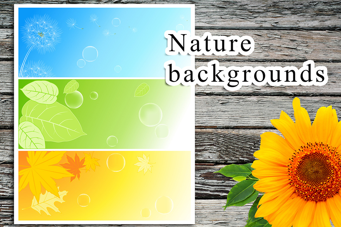 Seasonal nature banners, a Decorative Illustration by Artspace