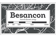 Besancon France City Map in Retro, a Transportation Illustration by ...