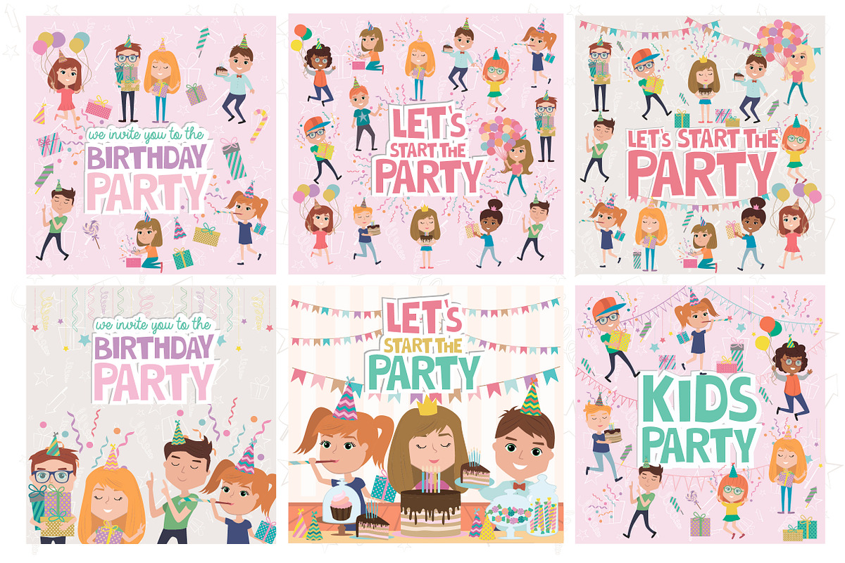 Kids Party kit, a Decorative Illustration by Mio Buono