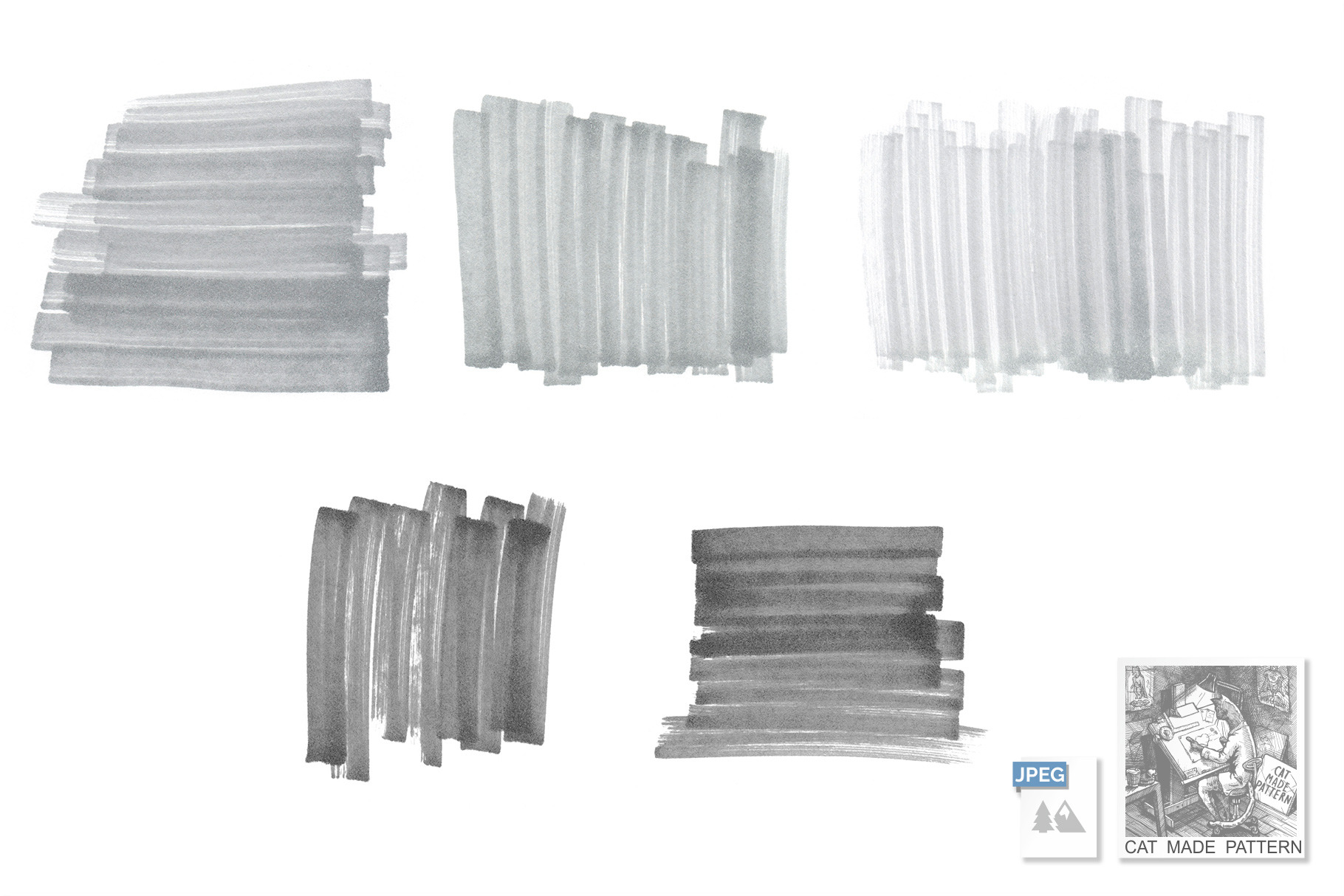 illustration of marker texture, a Texture Graphic by CatMadePattern
