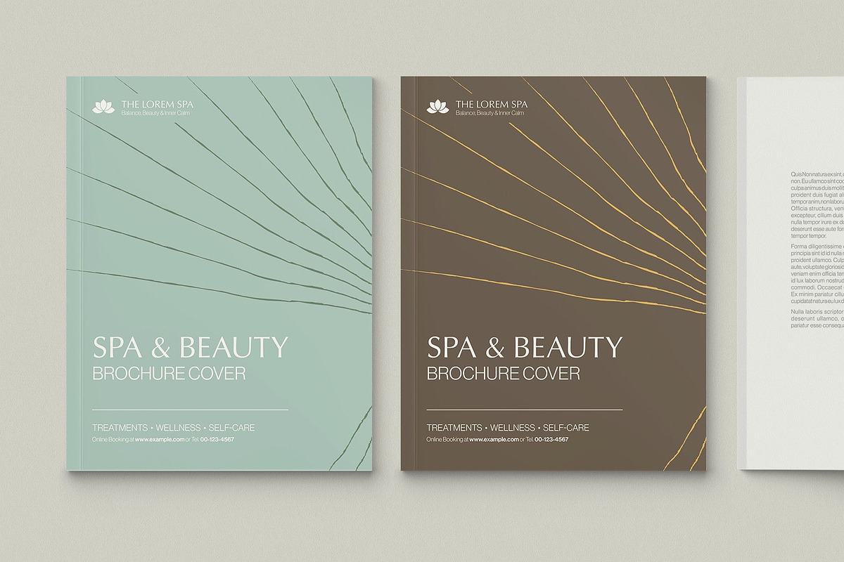 Beauty Spa Brochure Cover Template, a Brochure Template by BrandPacks