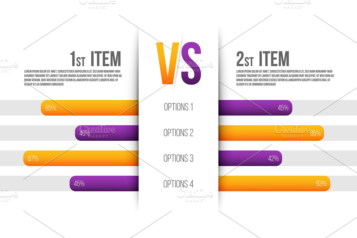 Service comparison table infographic, a Decorative Illustration by ...