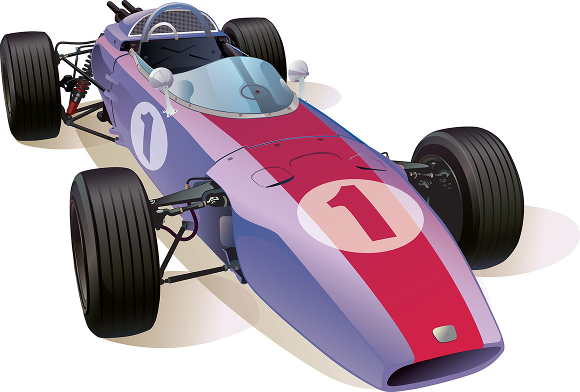 Classic F1 Racing Car | Graphic Objects ~ Creative Market